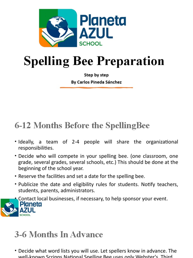 Spelling Bee Preparation Step by Step | PDF | Spelling | Lexicography