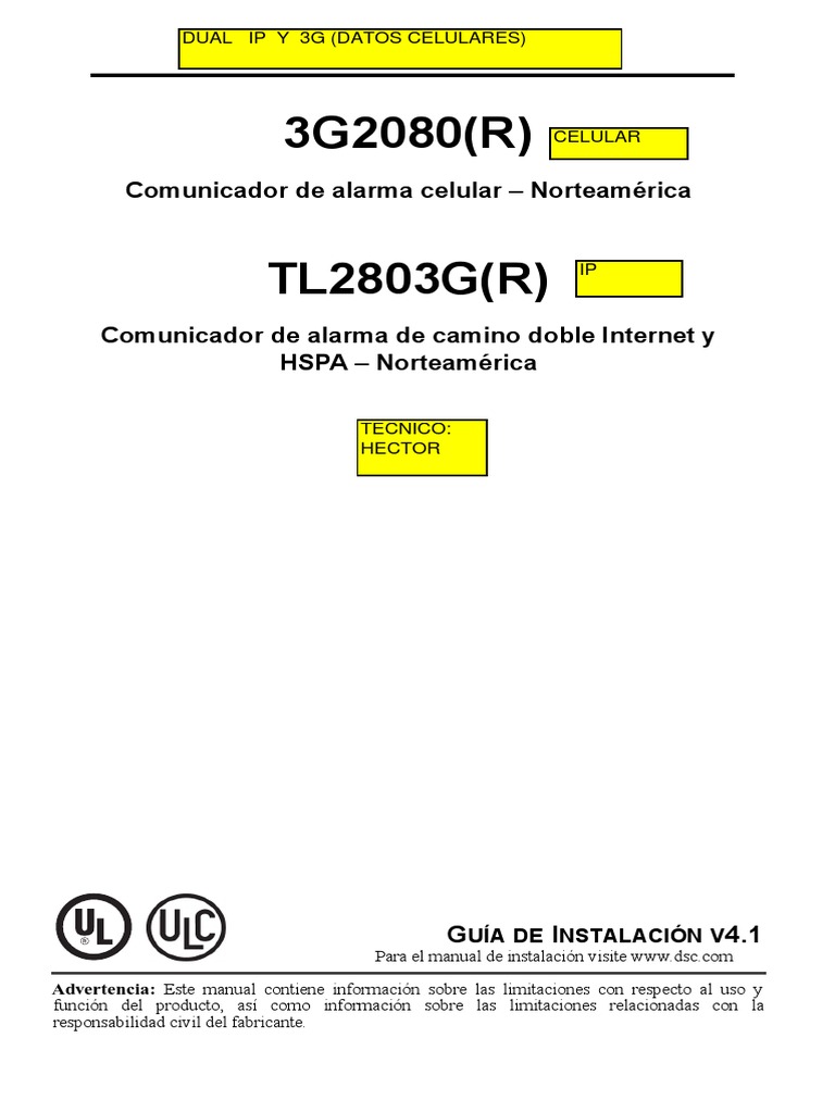 Manual TL2803G de Instalación | PDF | 3 G | Internet
