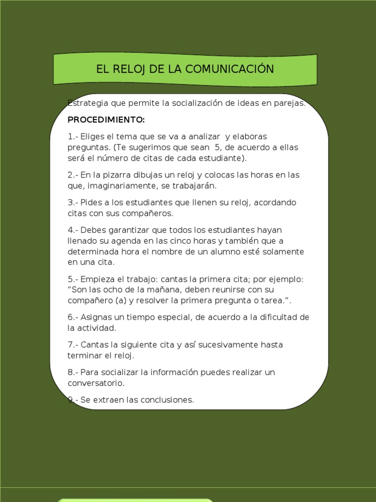 Reloj de La Comunicación - Scribd | PDF | Ocio