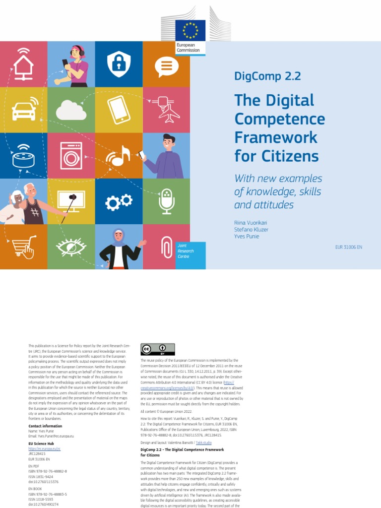 DigComp 2.2. | PDF | Information Literacy | Literacy