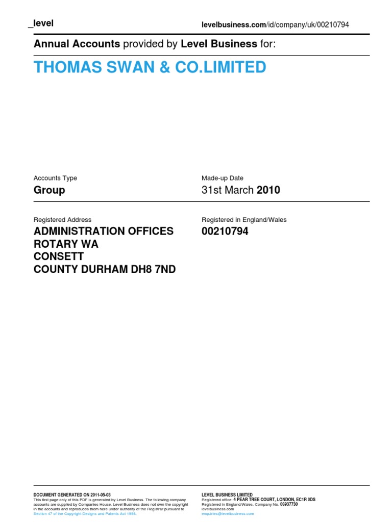Thomas Swan | PDF