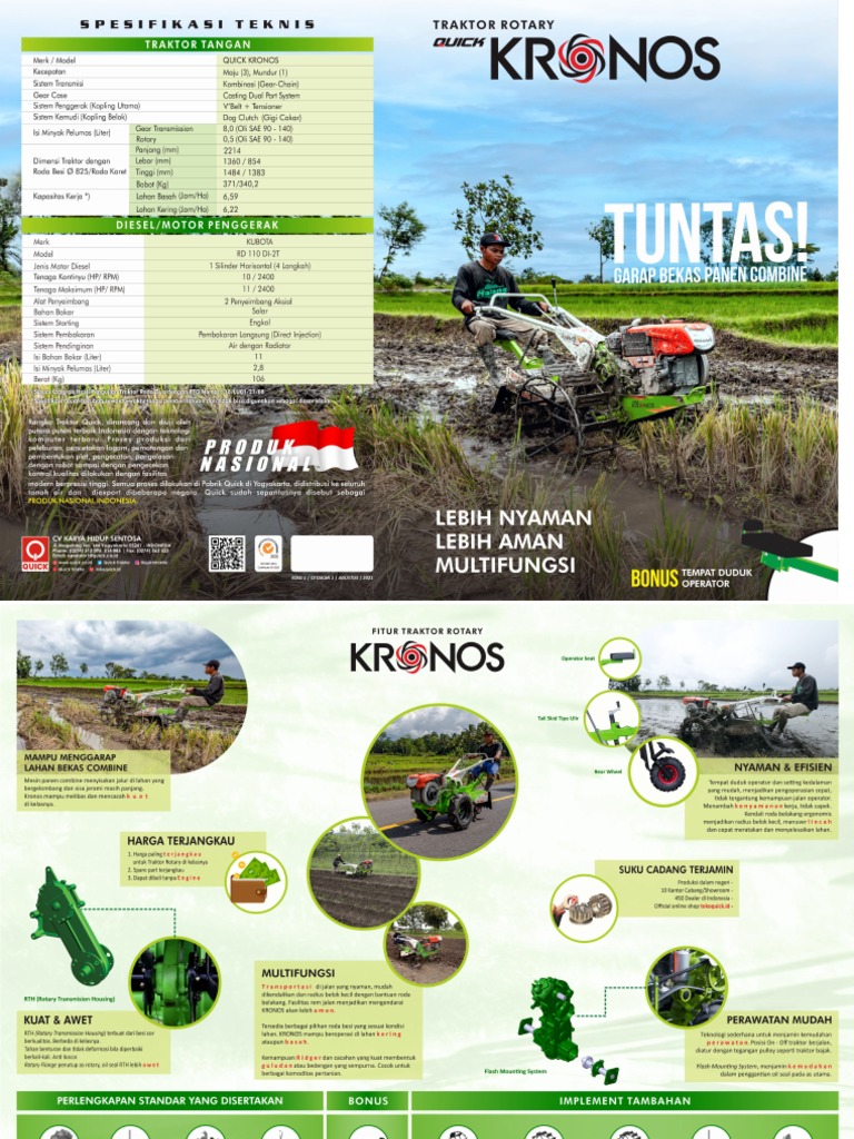 Brosur QUICK KRONOS (Edisi 1 Agustus 2021) | PDF