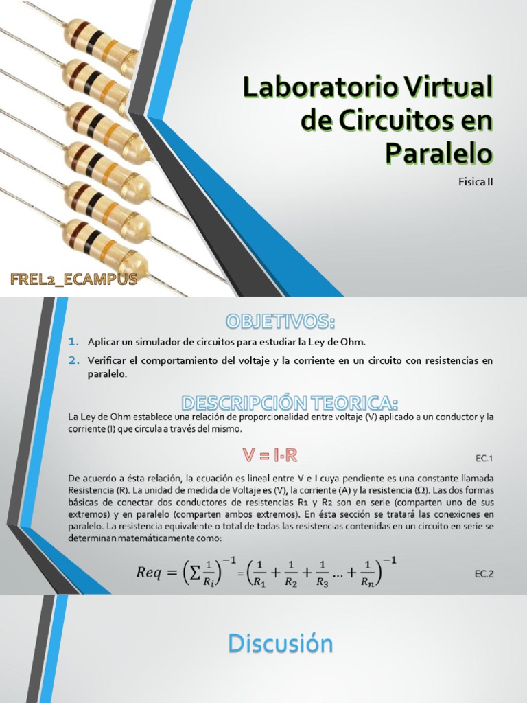 Laboratorio Virtual de Circuitos en Paralelo - FREL2 | PDF ...