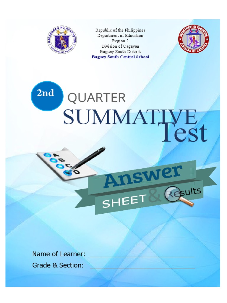 2nd Quarter - Summative - Test - 1 - 2 | PDF