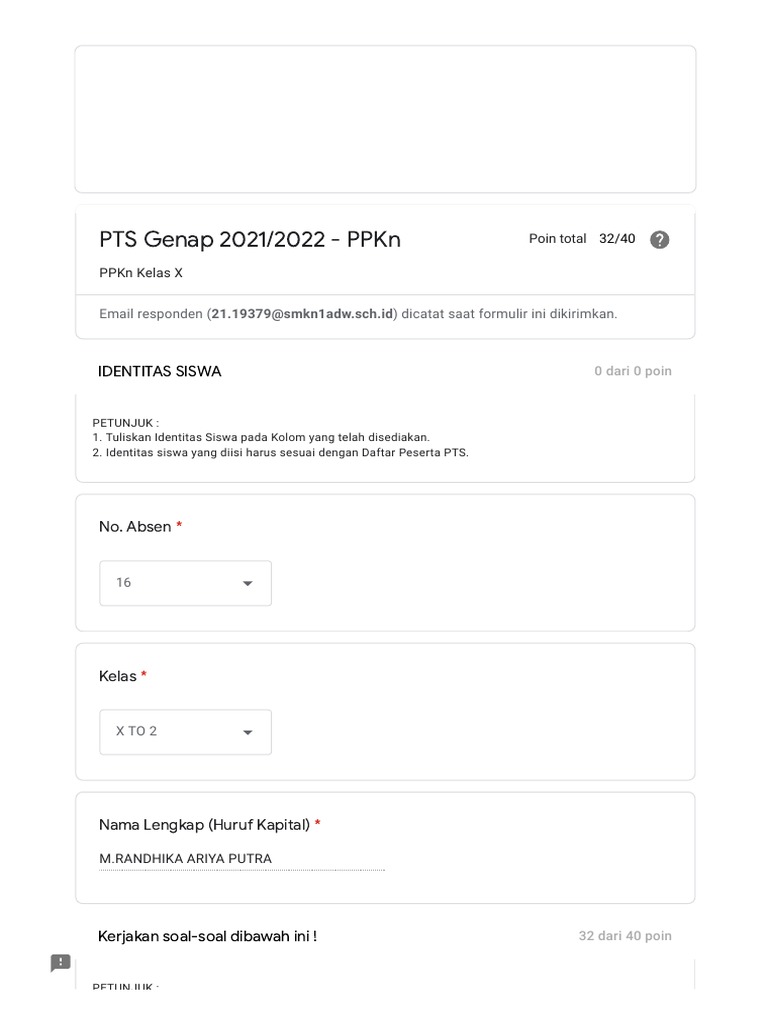 PTS Genap 2021 - 2022 - PPKN | PDF