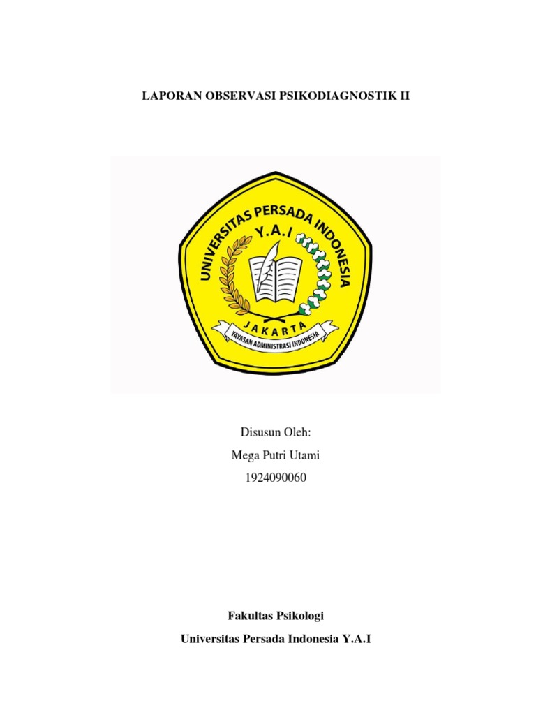 31 - Mega Putri (1924090060) Observasi Psikodiagnostik | PDF | Karier ...