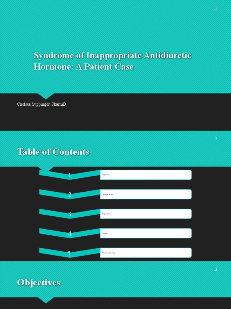 SIADH Case Study and Treatment Guide | PDF | Clinical Medicine ...