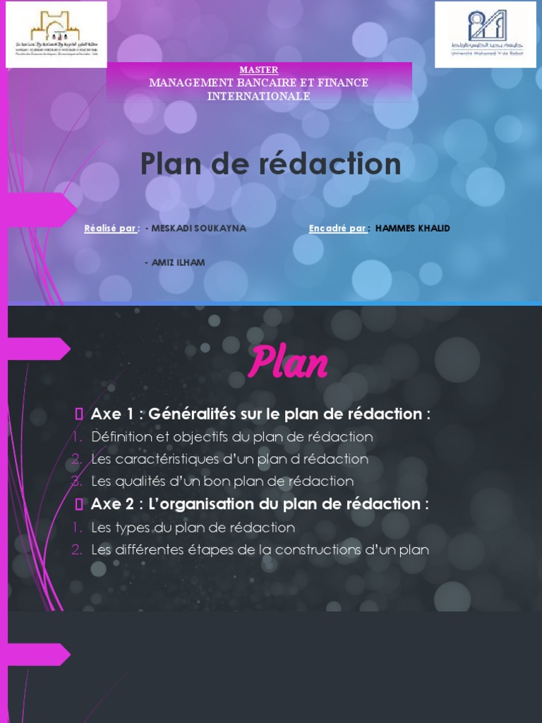 Guide du Plan de Rédaction Structuré | PDF | Évolution de carrière ...