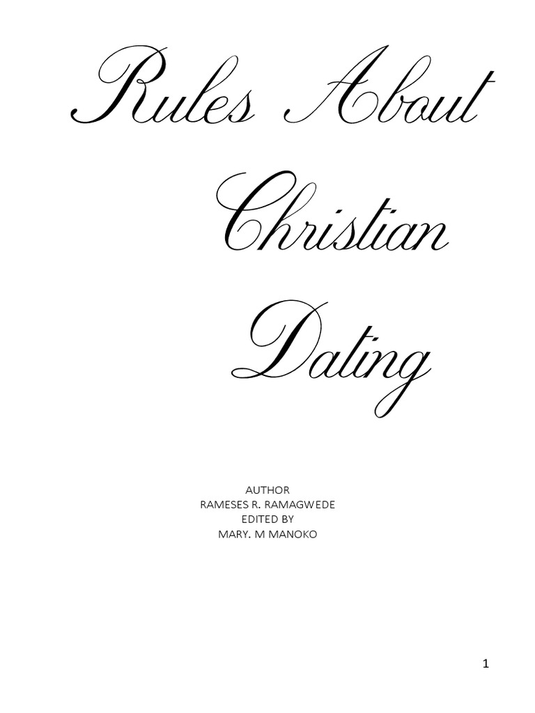 Rules About Christian Dating | PDF | Love | Prayer