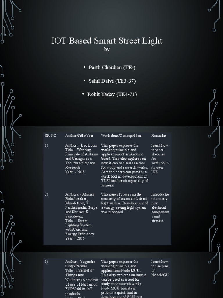 IOT Based Street Light System | PDF | Microcontroller | Infrared