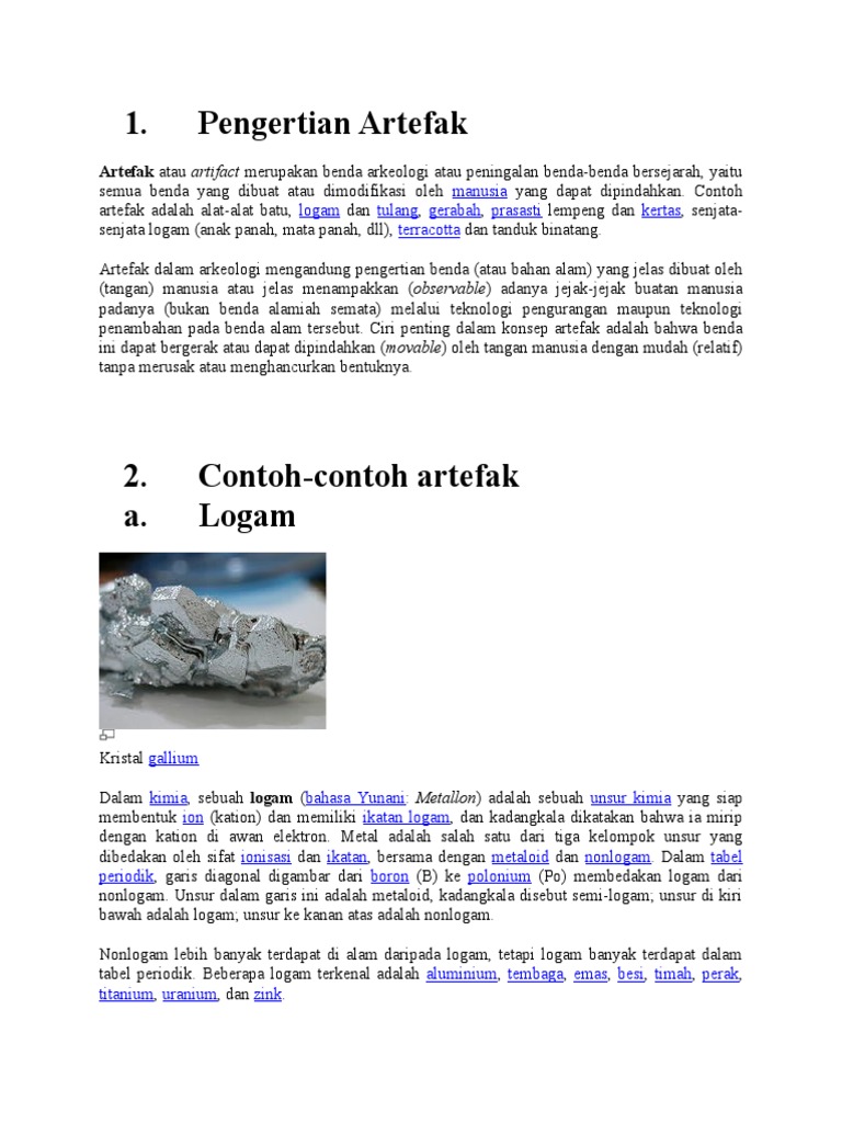 Contoh Artefak | PDF | Teknologi & Rekayasa