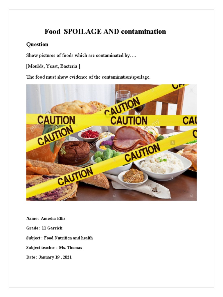Yeast-Induced Food Spoilage Examples | PDF | Science & Mathematics