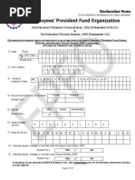 Epf Form 3a Revised | PDF | Pension | Labor