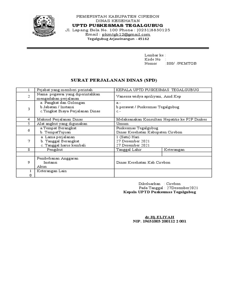 SPPD Desember 2021 - Konsul Hepatitis | PDF