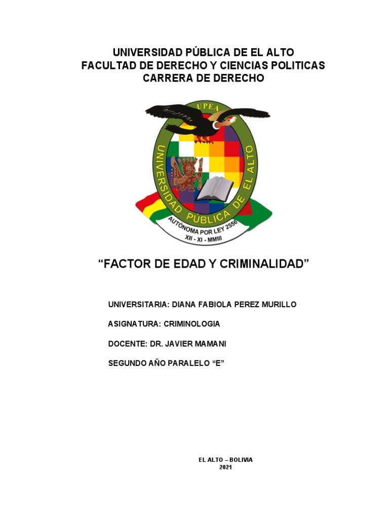 Monografia Criminologia Upea | PDF
