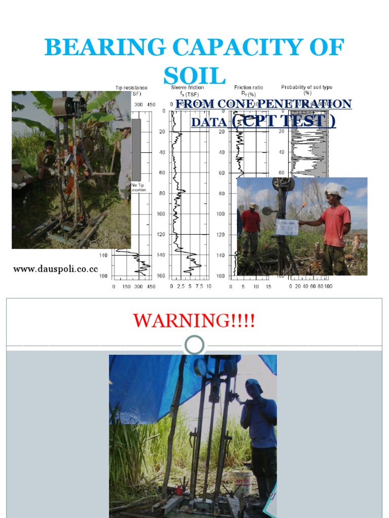 Bearing Capacity From CPT Data | PDF | Earth Sciences | Evaluation Methods