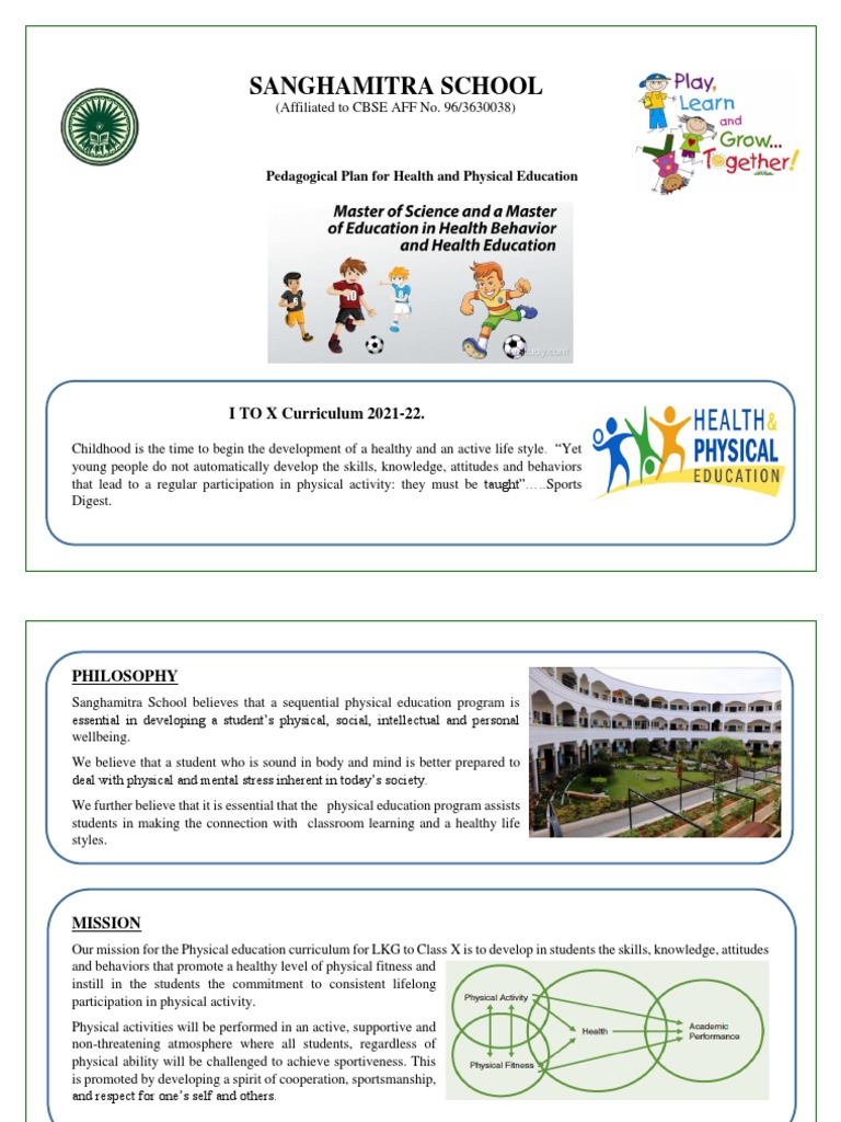 HPE Curriculum & Pedagogical Plan I To X | PDF