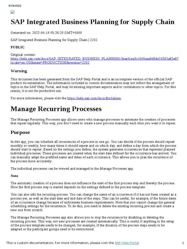Manage Recurring Processes | PDF | Application Software | Computing
