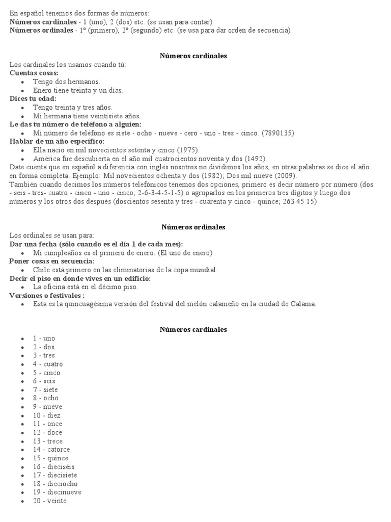 Formas de Números | PDF | Objetos matemáticos | Notación