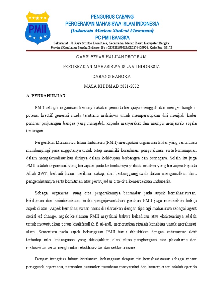 Gbko PC Pmii Bangka-1 | PDF