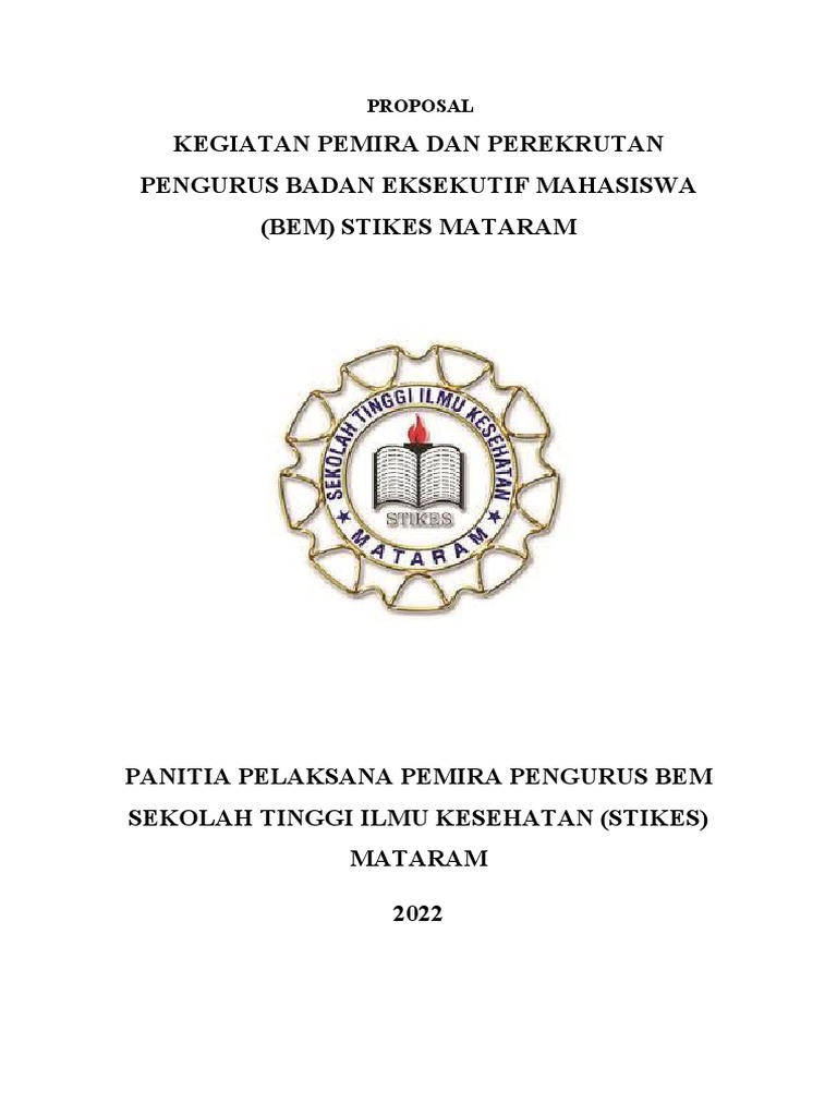 Proposal Pemira Bem Stikes Mataram | PDF