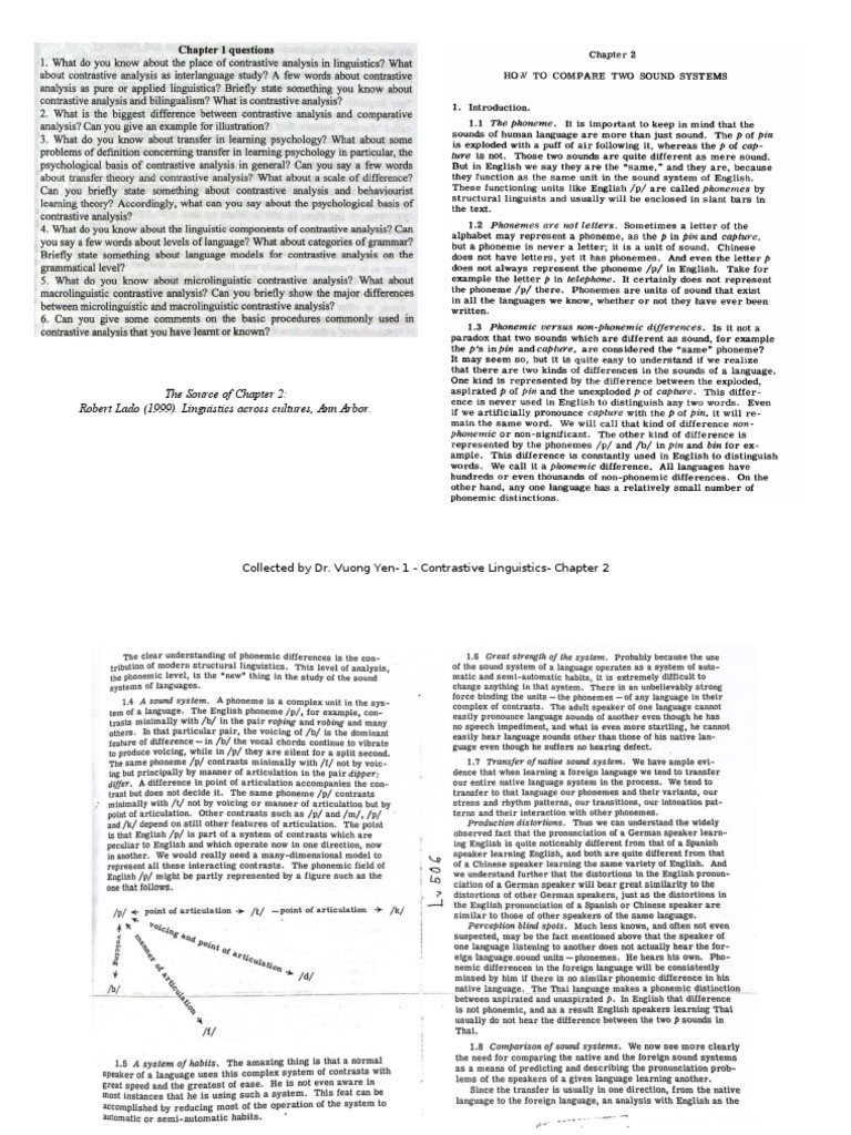 Contrastive Linguistics - Chapter 2 | PDF | English Language | Stress (Linguistics)