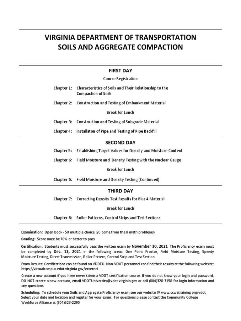 2021 Soils and Aggregate Compaction Manual | PDF | Silt | Soil