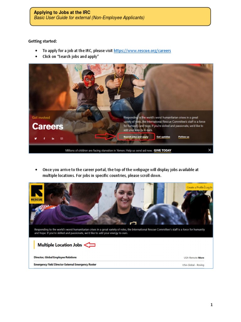 IRC Job Application Guide for 2025 | PDF | Résumé | Password