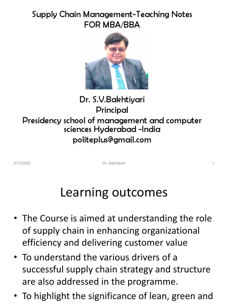 Supply Chain Management Notes | PDF | Barcode | Supply Chain