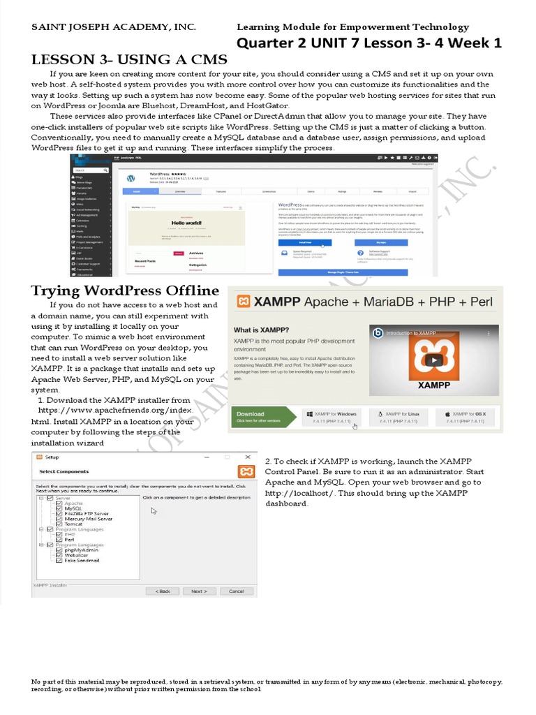 Q2 Module 8 - Grade 11 | PDF | Word Press | Social Media