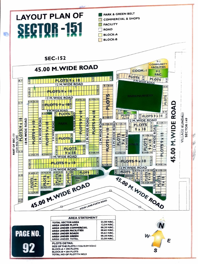 Sector 151 Noida Layout Plan | PDF
