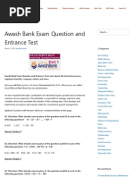 Abyssinia Bank Exam Questions and Answers PDF | PDF | Banks | Sales
