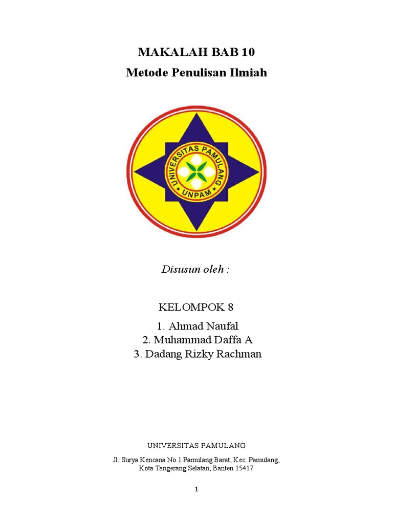 MAKALAH BAB 10 Bhs Indonesia | PDF