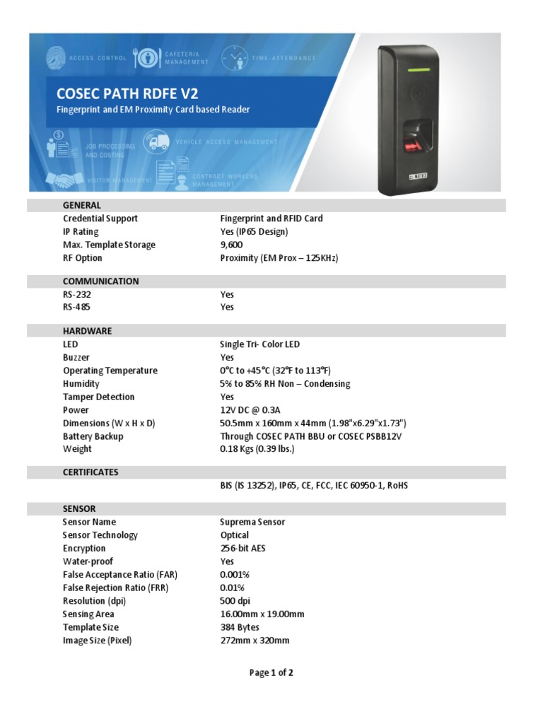 Technical Specification Matrix Cosec Path Rdfe Pdf Computing Information And