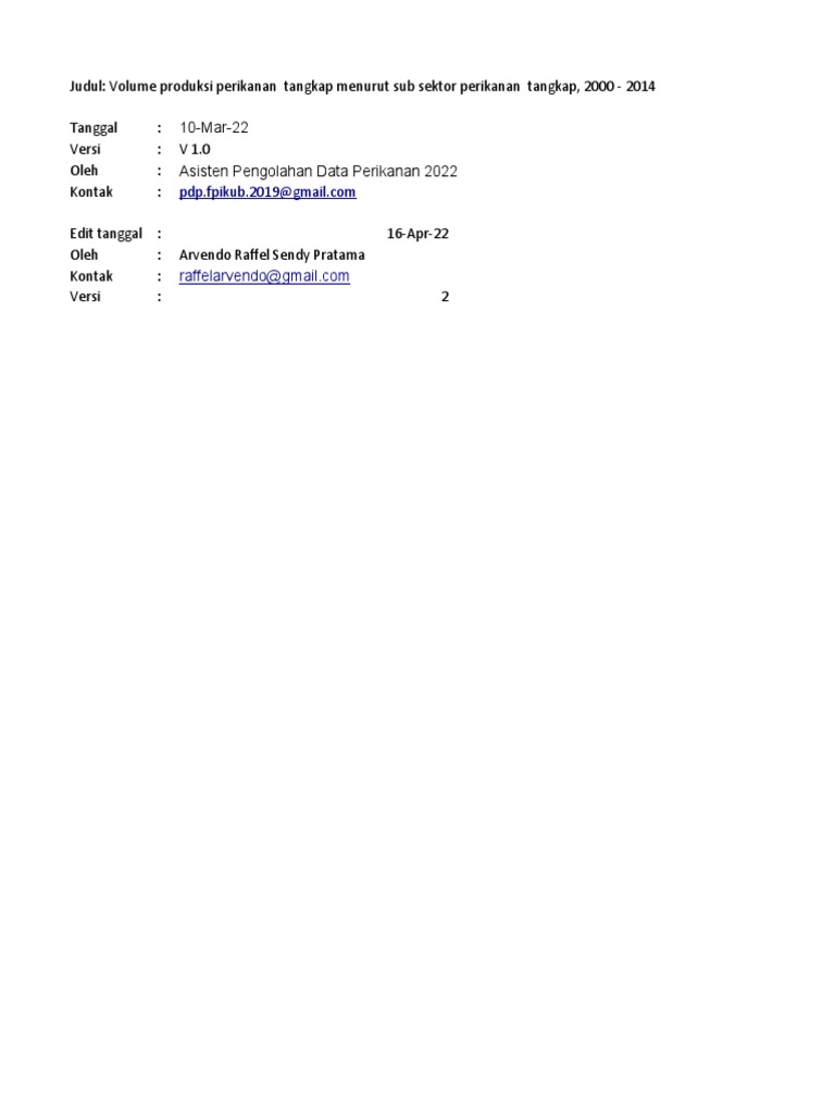 Prak 6-Tabel Volume Produksi | PDF