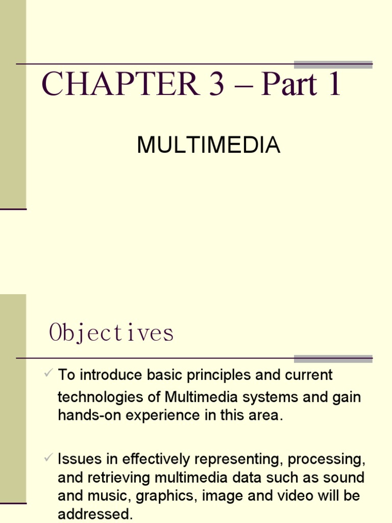 Chapter 3 - Part 1 | PDF | Multimedia | Graphics