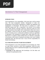 Effective Ward Management Practices | PDF | Hospital | Nursing