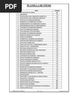 Listado de Ítems de Construcción 2025 | PDF | Materiales de ...