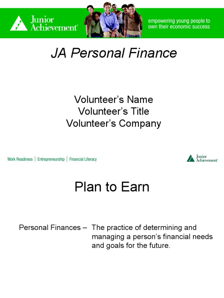Personal Finance PowerPoint | PDF | Finance & Money Management | Credit