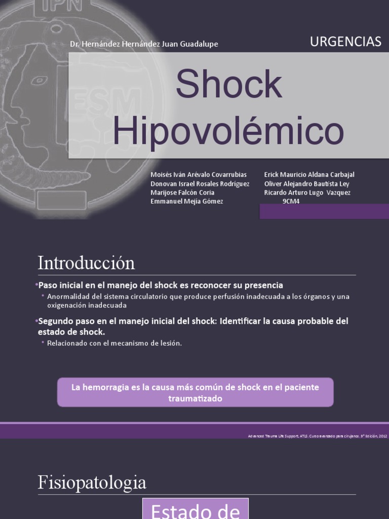 Choque Generalidades | PDF | Reanimación cardiopulmonar | Medicina CLINICA