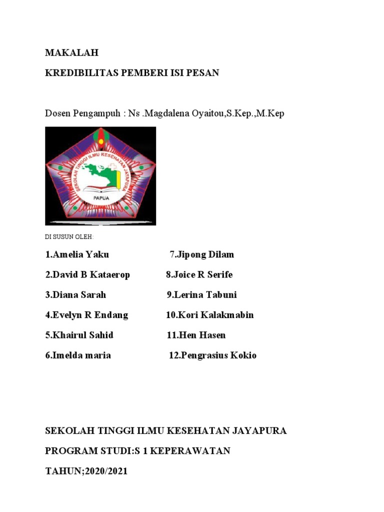 Kredibilitas Pemberi Pesan dalam Komunikasi | PDF