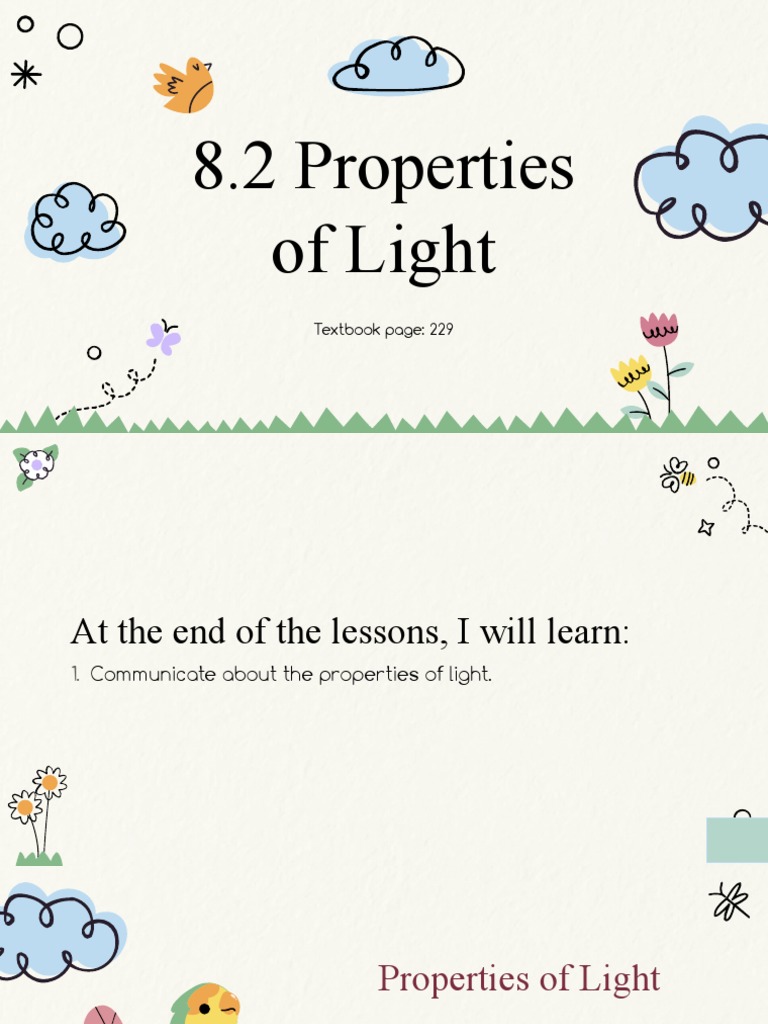 Form 1 Science Chapter 8 Light and Optics | PDF | Color | Planets