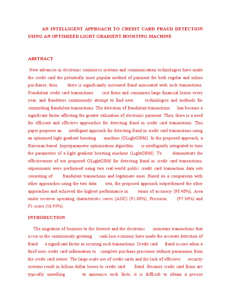 Credit Card Fraud Detection Using Random Forest Algorithm and CNN | PDF ...