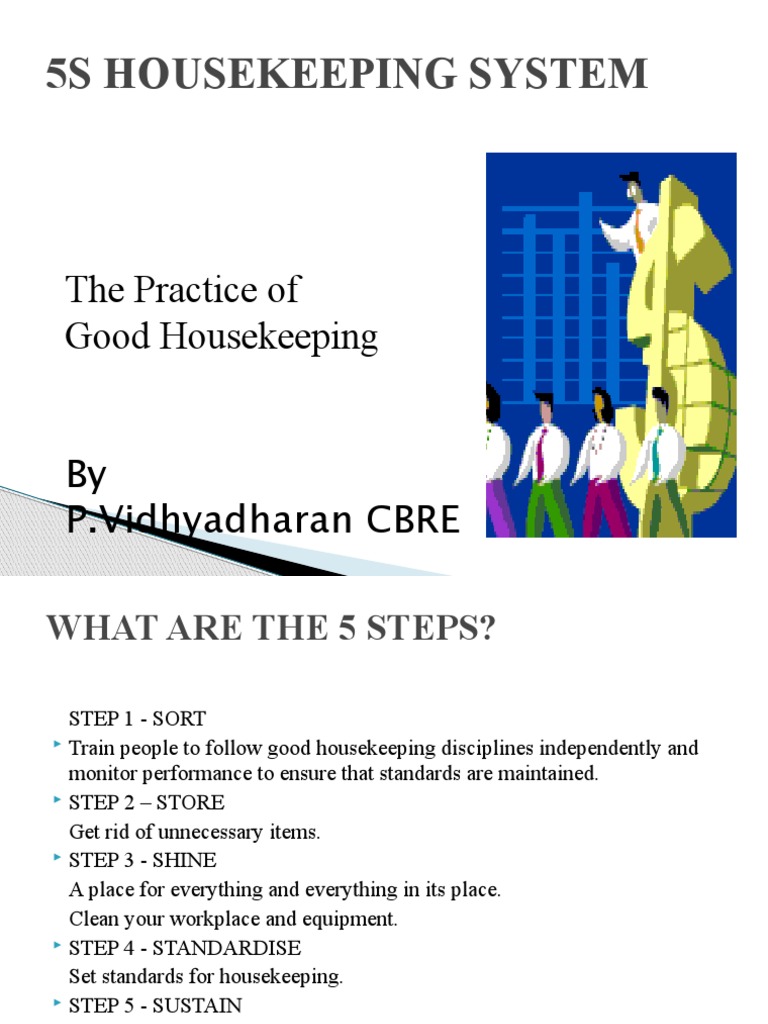 5S Housekeeping System: The Practice of Good Housekeeping by P.Vidhyadharan CBRE | Descargar ...