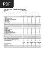 WOMAC Functional Scale | PDF