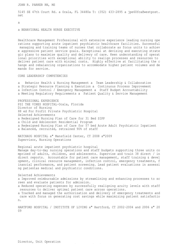 Director of Nursing | PDF | Patient | Health Care