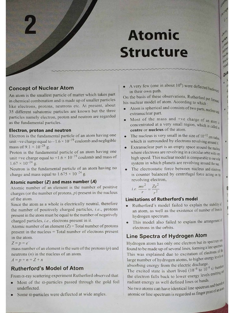 Atomic Structure | PDF