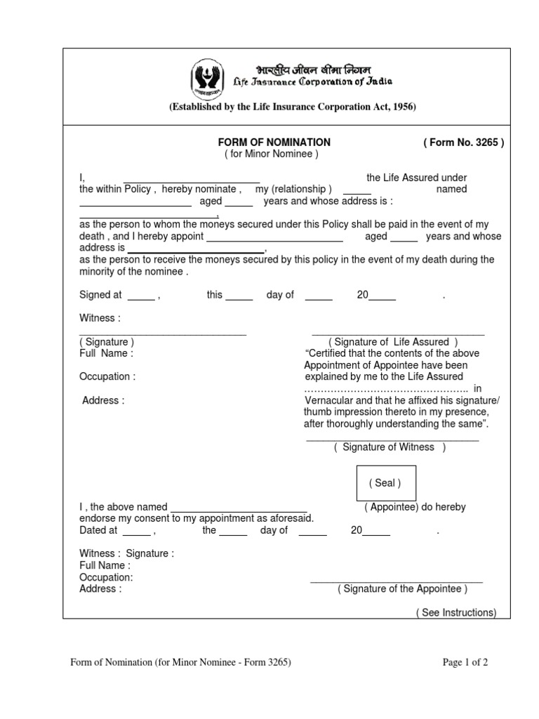 Form 3265 | Download Free PDF | Government
