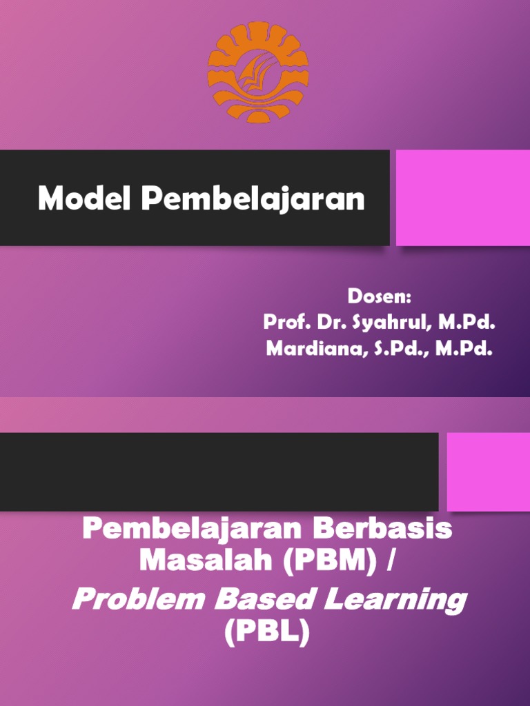 5.a. Model Pembelajran PBM | PDF