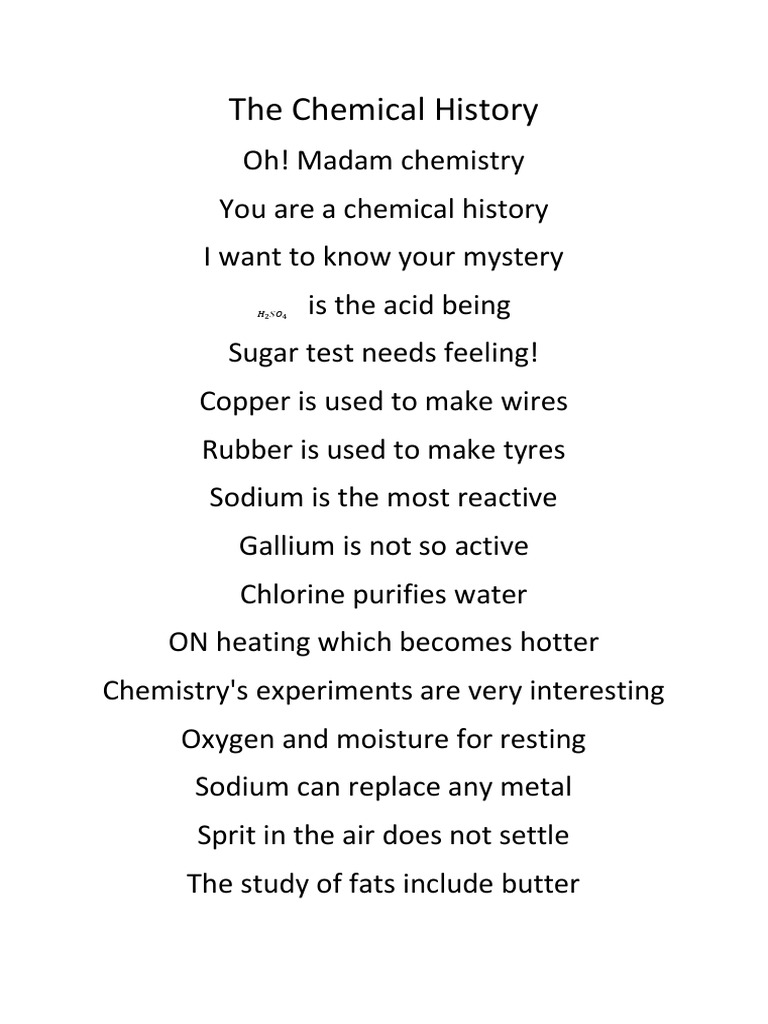 Science Poem | PDF